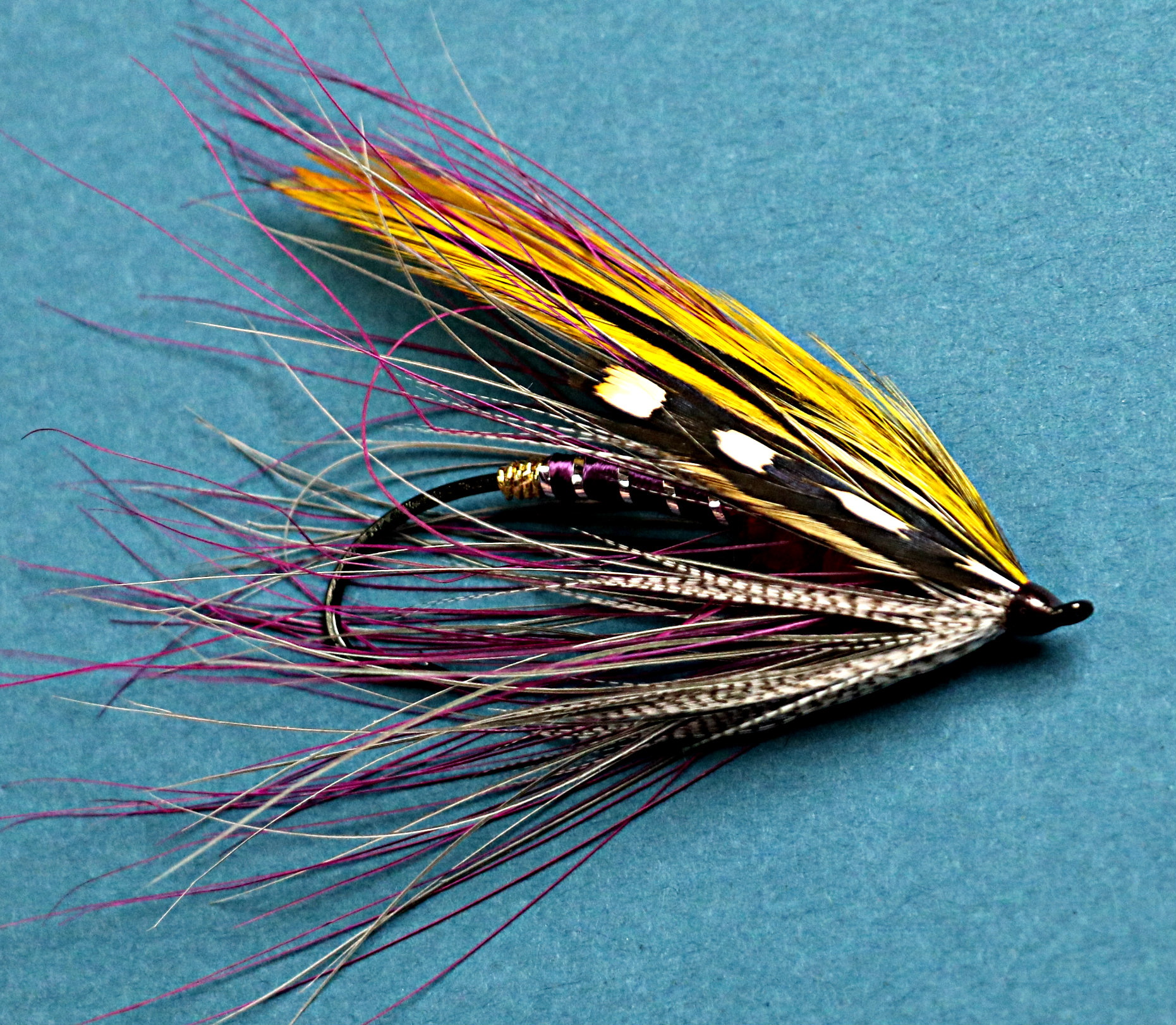 Purple & Grey Badger Spey Fly